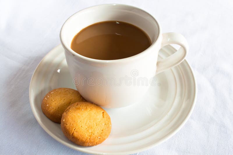 Coffee with cookies stock photo. Image of energy, brown - 17736040