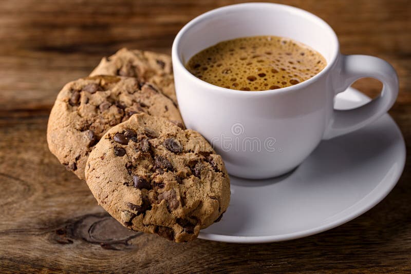 Coffee with cookies stock photo. Image of cookies, break - 58994758