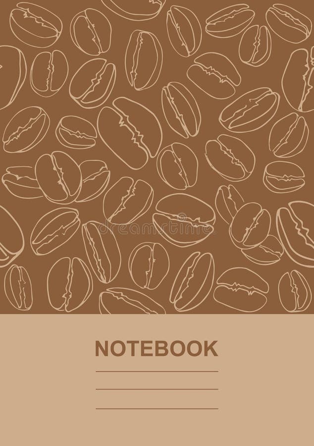 Coffee cover-10 stock vector. Illustration of notebook - 245352983