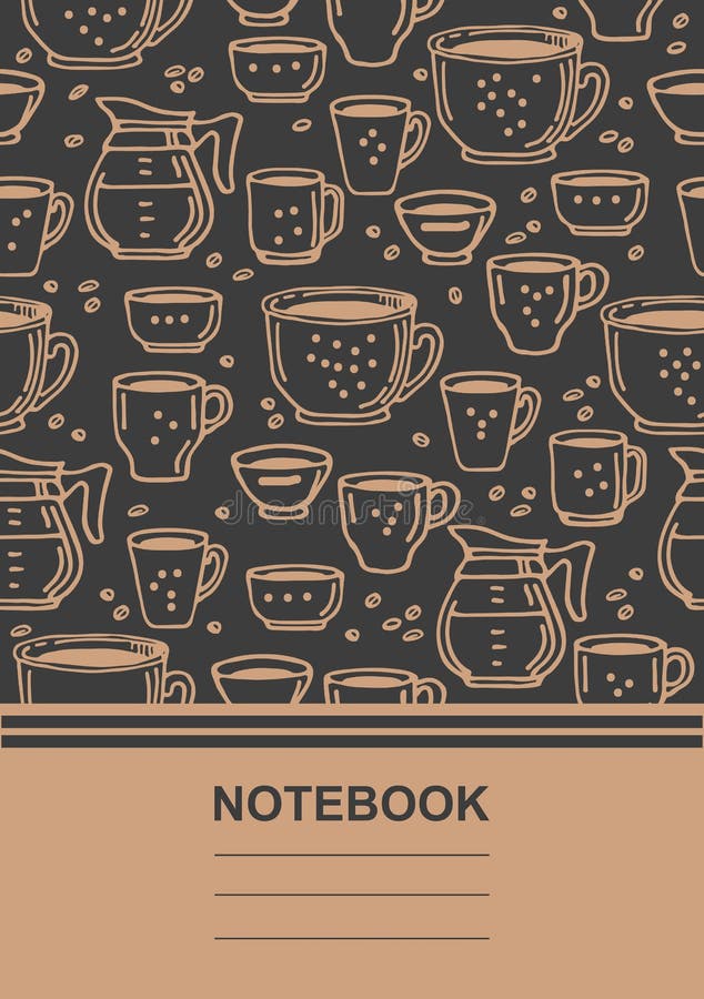 Coffee cover-14 stock vector. Illustration of book, ground - 245353006