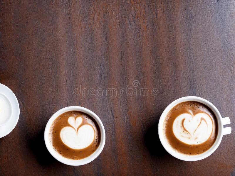 Coffee Craftsmanship: a Wooden Table Setting Stock Illustration ...