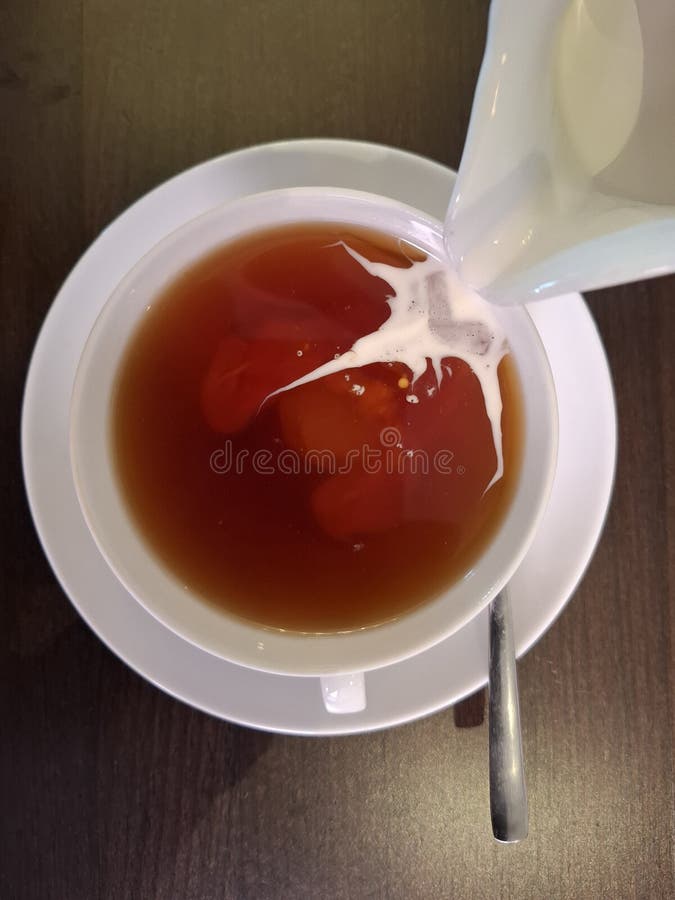 Coffee Cream in the Tea Sequence Picture #1 Stock Photo - Image of ...