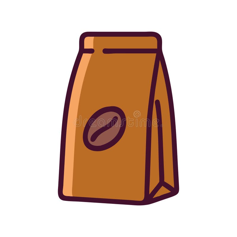 Coffee Culture with Bag Icon Stock Vector - Illustration of design ...