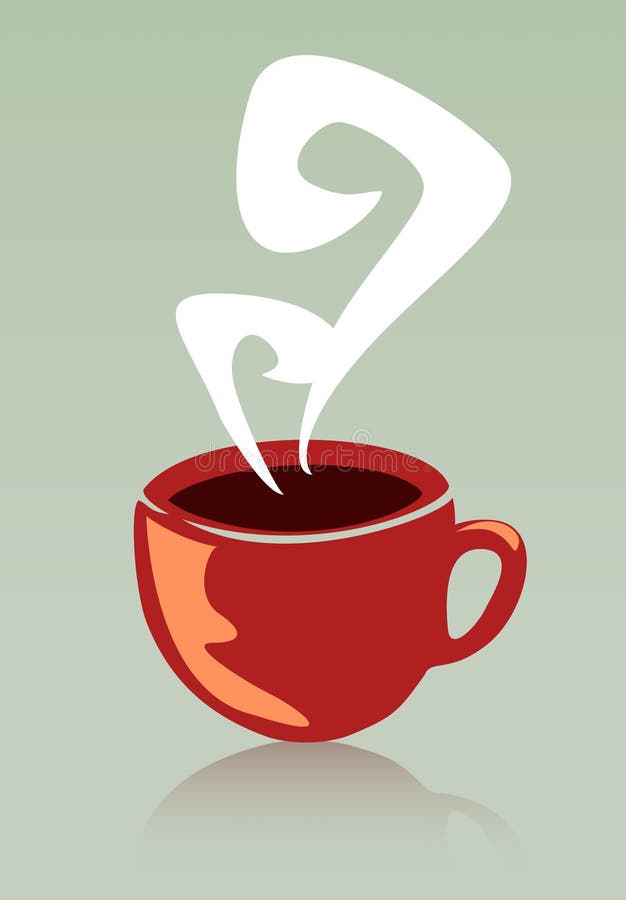 Grumpy Coffee Mug Cartoon Character Holding a Smaller Mug Stock Vector ...