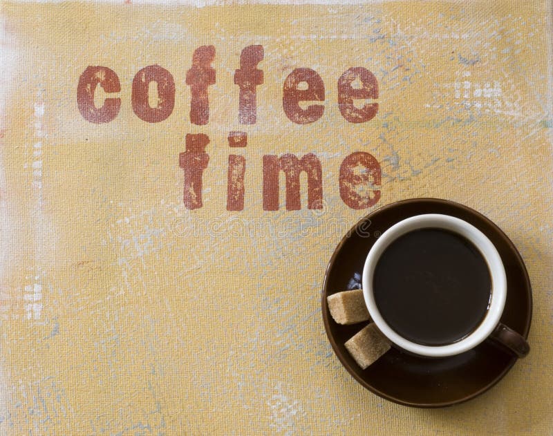Time for Coffee stock photo. Image of time, cafe, blackboard - 34581906