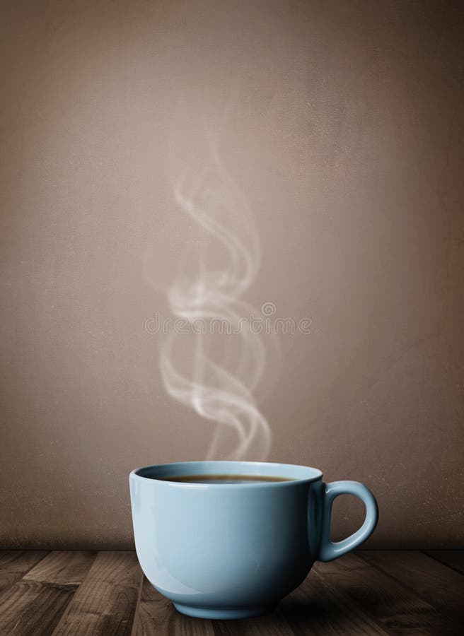 Coffee Cup with Abstract White Steam Stock Image - Image of food ...