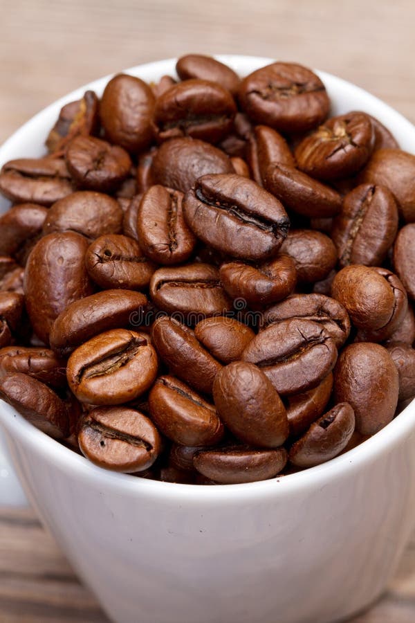 Coffee cup and beans stock photo. Image of flavor, backdrop - 24362728