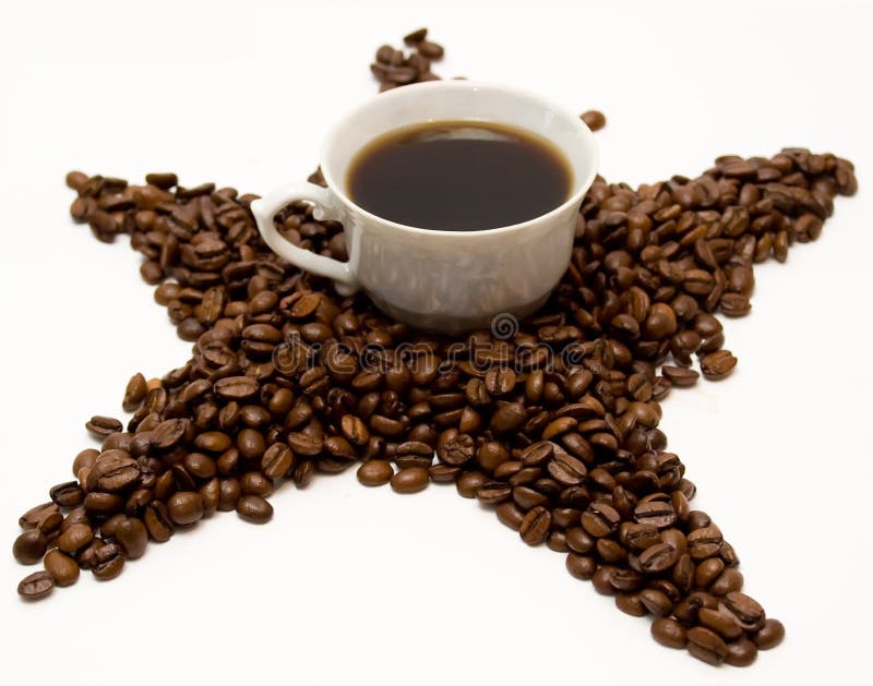 Coffee cup and beans stock photo. Image of roasted, aroma - 3093950