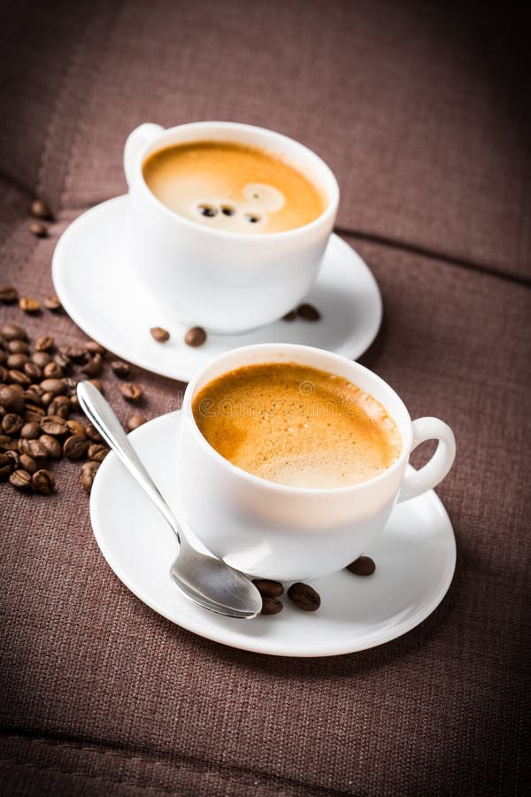 Coffee cup and beans. stock image. Image of bean, black - 38518265