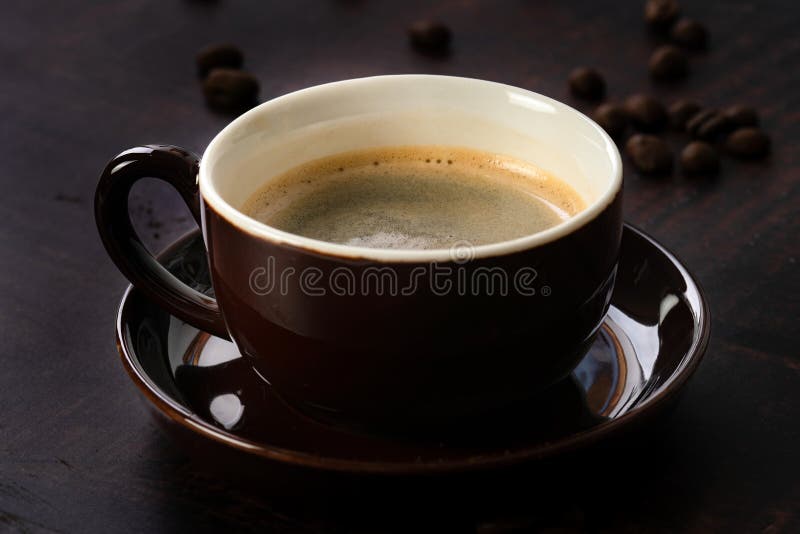 Coffee Cup and Coffee Beans Stock Image - Image of food, retro: 311969331