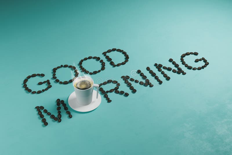 Blue coffee backdrop stock illustration. Illustration of cafe - 106071478