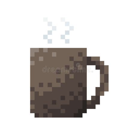 Coffee Cup. 8 Bit Pixel Concept Stock Vector - Illustration of drink ...