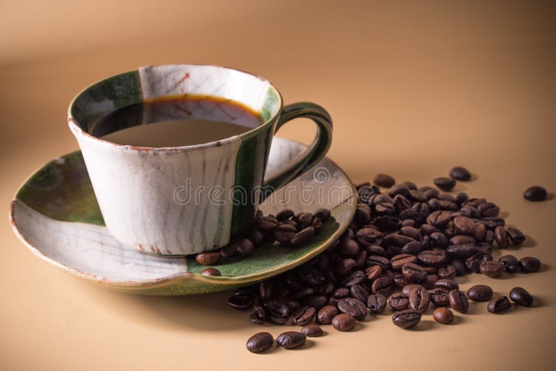 Coffee Cup and Black Coffee Set Stock Image - Image of group ...