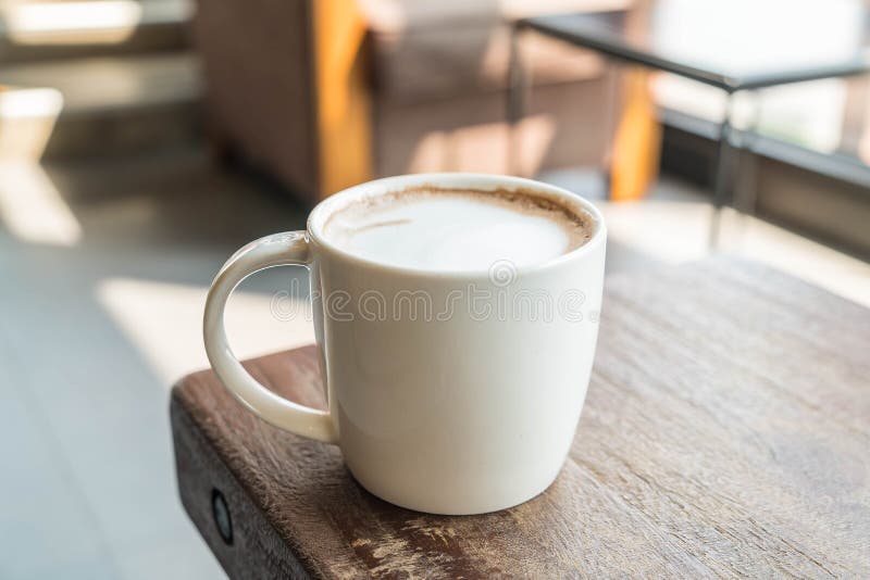 Coffee cup in cafe stock image. Image of color, white - 88574391
