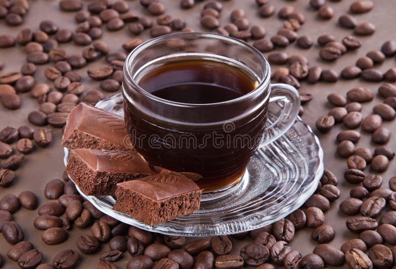 Coffee cup and chocolate stock image. Image of arabic - 22010995