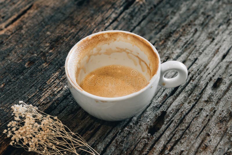 Coffee, Cup, Coffee Cup on a Wooden Table. Stock Photo - Image of close ...
