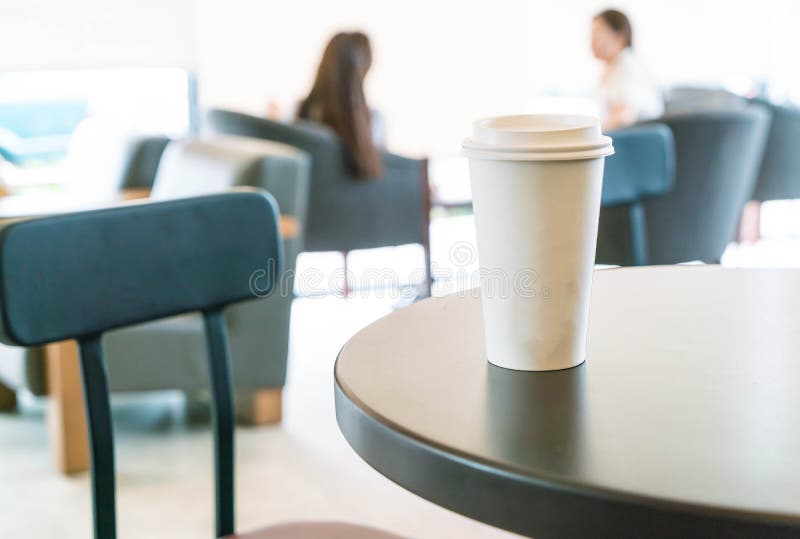 Coffee cup in coffee shop stock image. Image of breakfast - 93388961