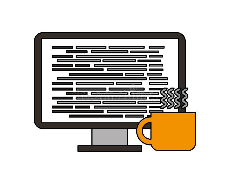 Programming Coding Language Stock Vector - Illustration of electronic ...