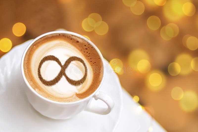 Coffee Cup Concept Infinity Symbol Stock Image - Image of concept ...