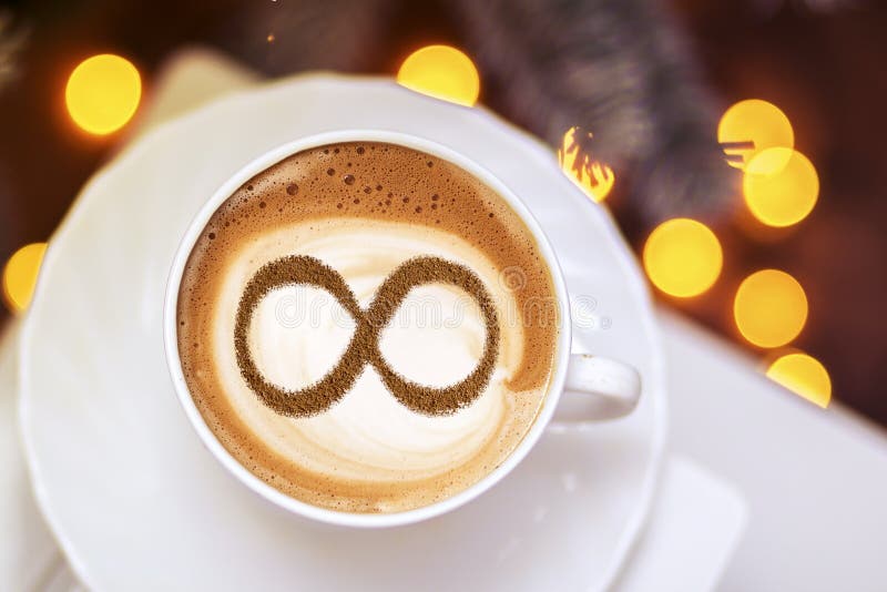 Coffee Cup Concept Infinity Symbol Stock Photo - Image of creative ...