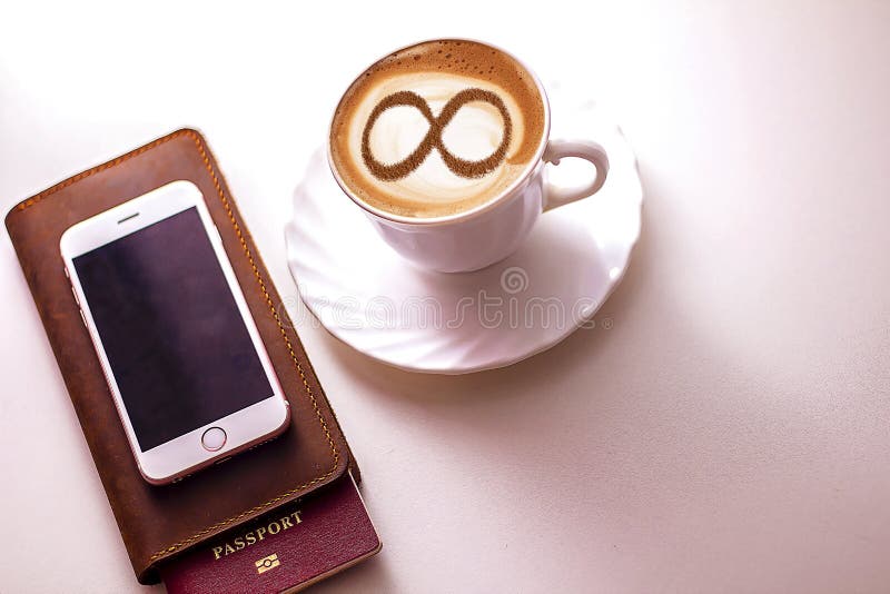Coffee Cup Concept Infinity Symbol Stock Image - Image of abstract ...