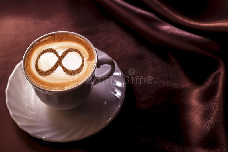 Coffee Cup Concept Infinity Symbol Stock Image - Image of cafe ...