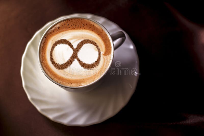 Coffee Cup Concept Infinity Symbol Stock Photo - Image of coffee ...