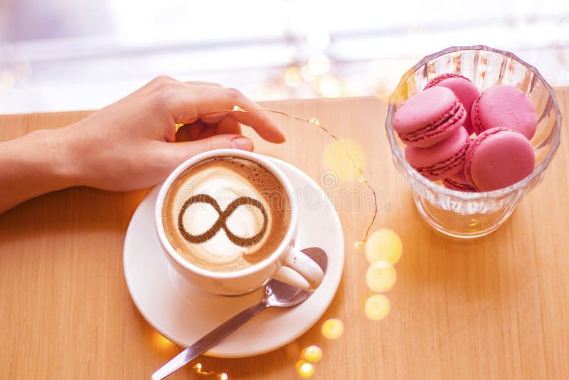 Coffee Cup Concept Infinity Symbol Stock Image - Image of fresh ...