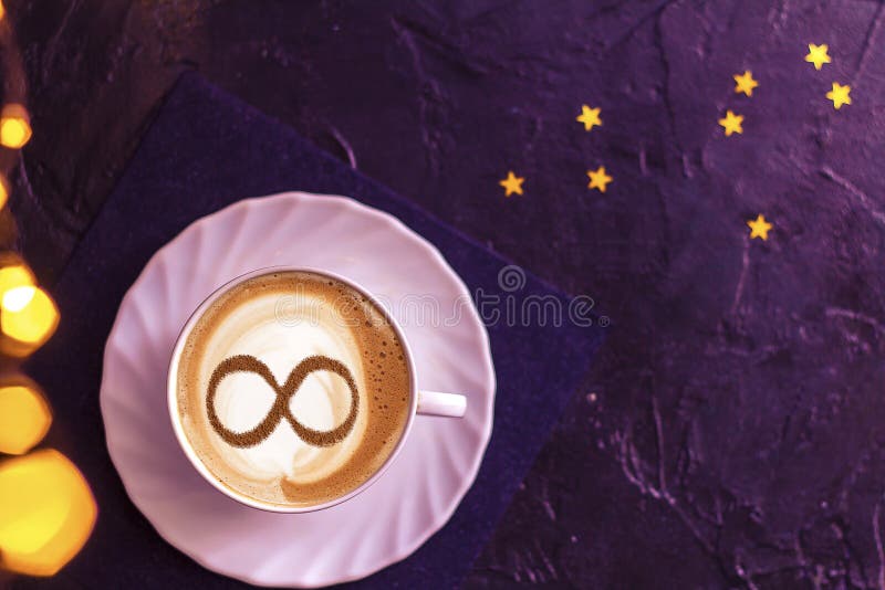 Coffee Cup Concept Infinity Symbol Stock Image - Image of eternity ...