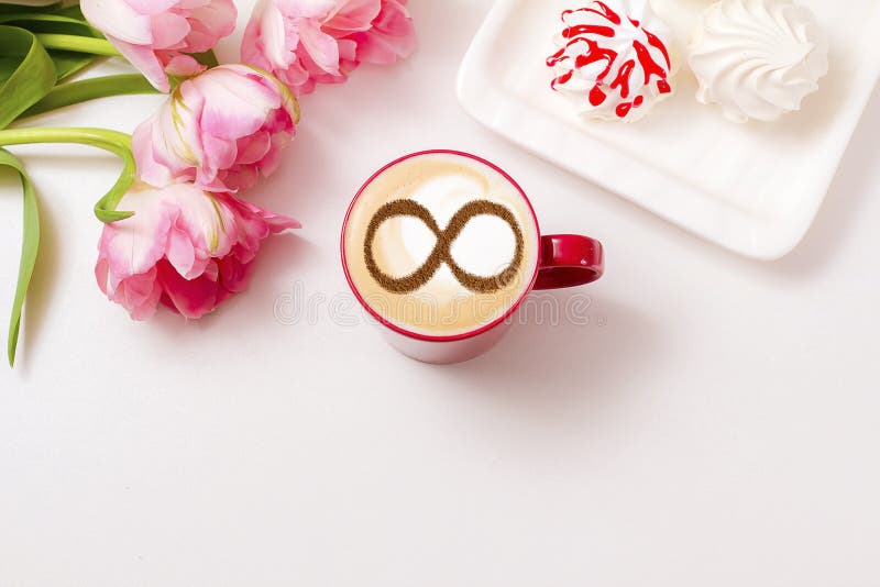 Coffee Cup Concept Infinity Symbol Stock Image - Image of symbol ...