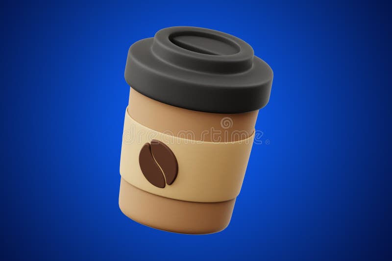Coffee Cup 3D Icon.Coffee Cup 3D Illustration. - 99 Stock Illustration ...