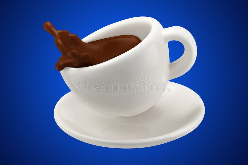Coffee Cup 3D Icon.Coffee Cup 3D Illustration. - 99 Stock Illustration ...
