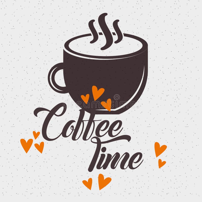 Coffee cup vector design stock illustration. Illustration of time ...