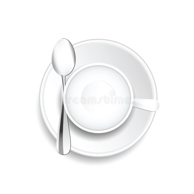 Coffee Cup Empty in White Color Illustration Stock Vector ...