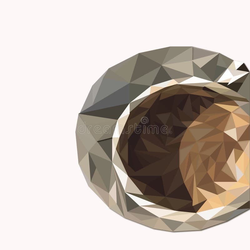 Coffee cup in geometry stock illustration. Illustration of design ...