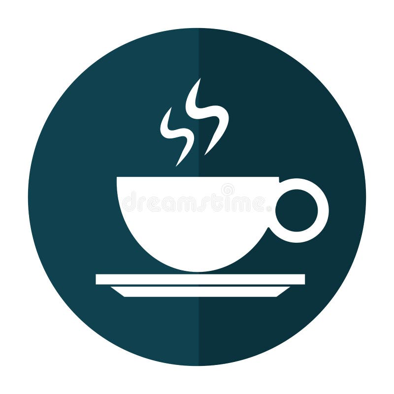 Coffee Cup Hot Drink Shadow Stock Illustration - Illustration of cover ...