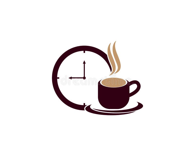 Coffee Cup Icon for Break Time Symbol Vector Illustration Stock Vector ...