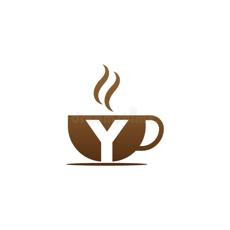 Coffee Cup Icon Design Letter Y Logo Stock Vector - Illustration of ...