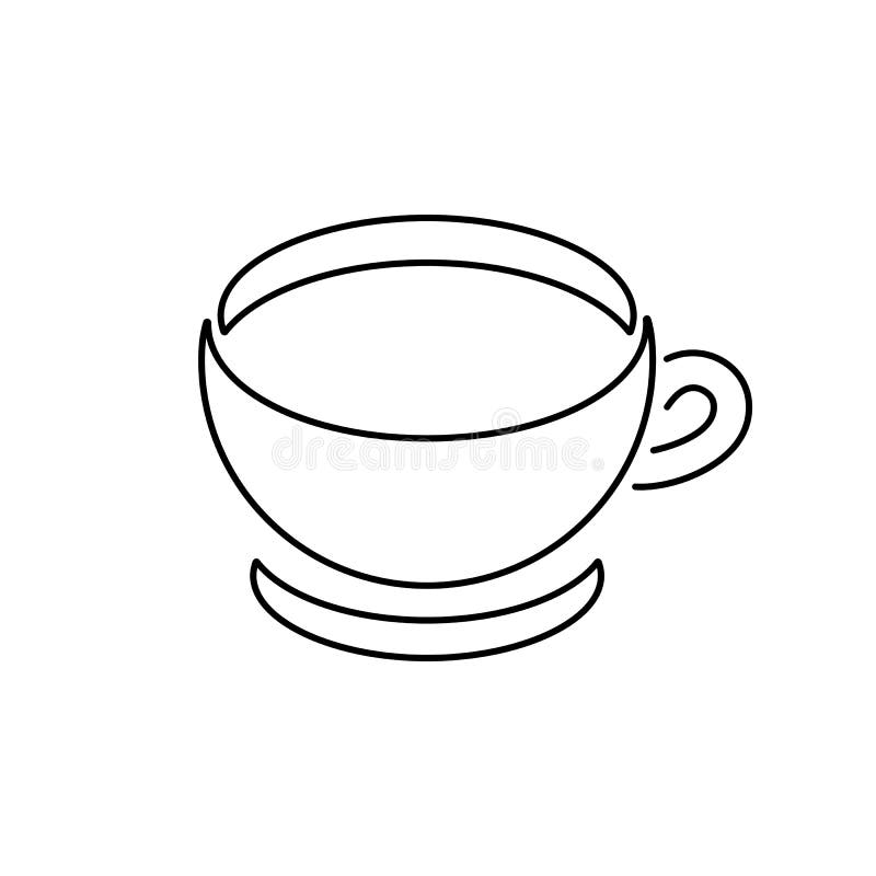 Coffee Cup Icon. Tea Cup Simple Flat Style Vector Illustration Stock ...
