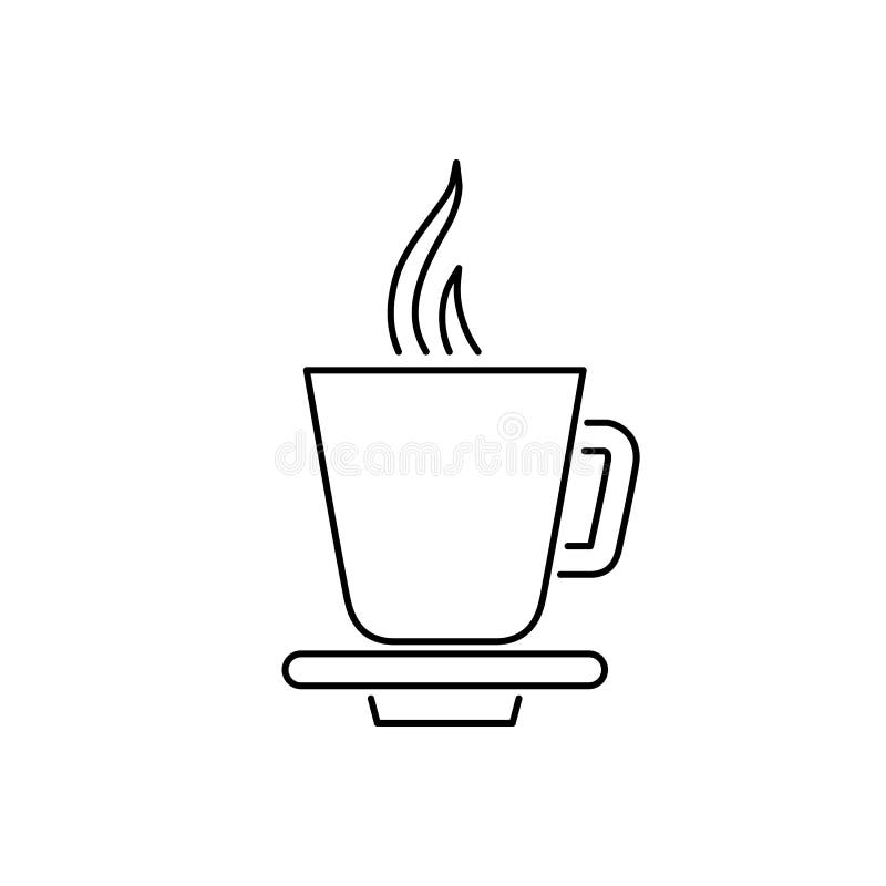 Coffee Cup Icon. Tea Cup Simple Flat Style Vector Illustration Stock ...