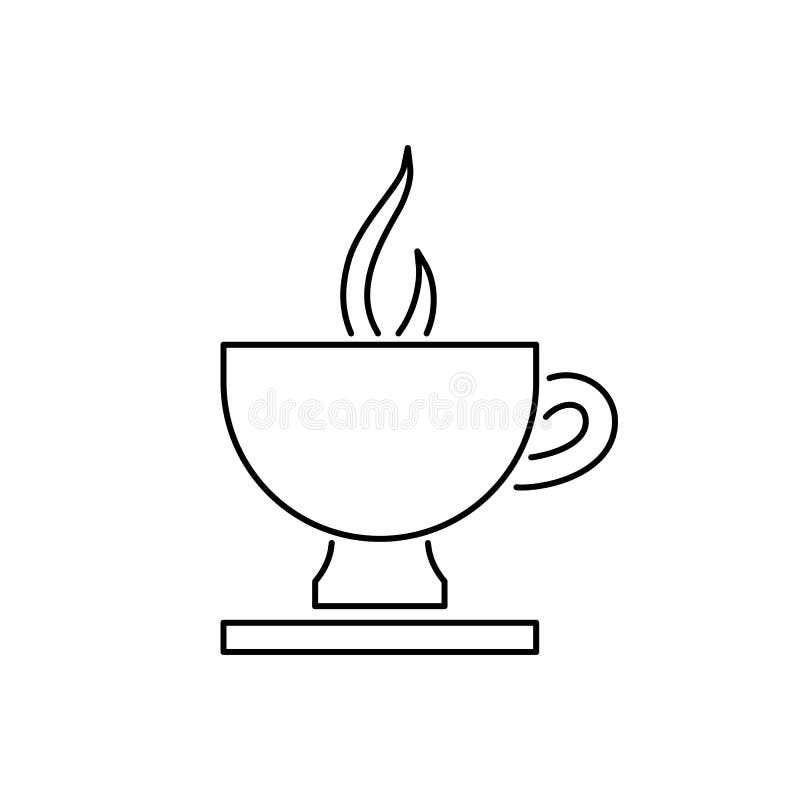 Coffee Cup Icon. Tea Cup Simple Flat Style Vector Illustration Stock ...