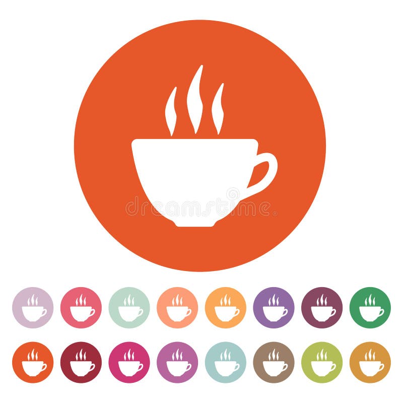 The Coffee and Cup Icon. Tea Symbol Stock Vector - Illustration of ...