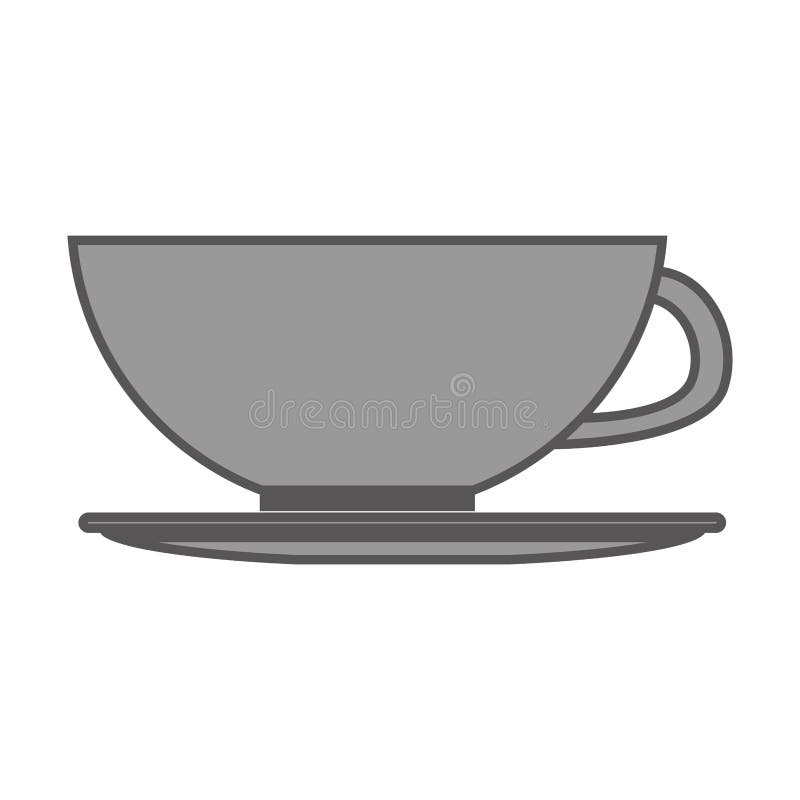 Coffee Cup Kitchen Tool Isolated Icon Stock Illustration - Illustration ...