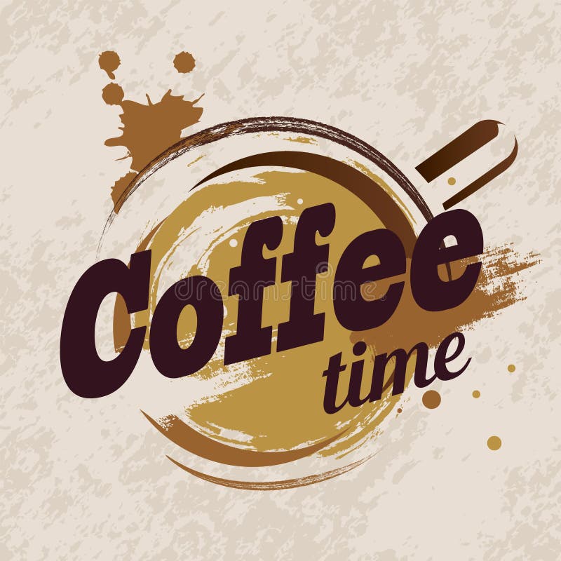 Coffee Cup Stylized Emblem Template Stock Vector - Illustration of ...