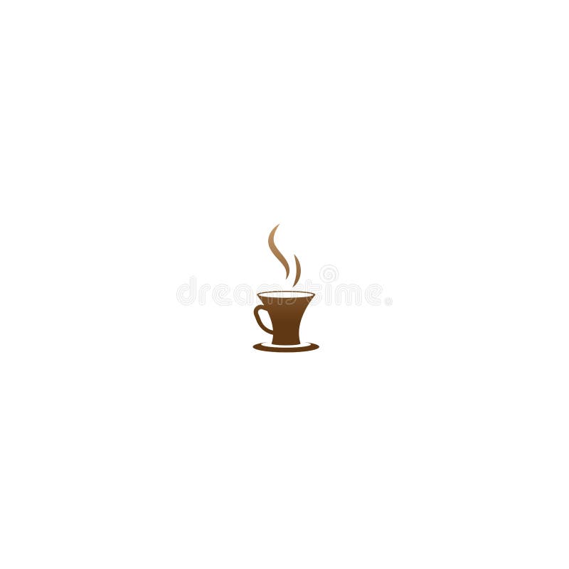 Coffee Cup Logo Design Vector Cafe Icon Stock Vector - Illustration of ...