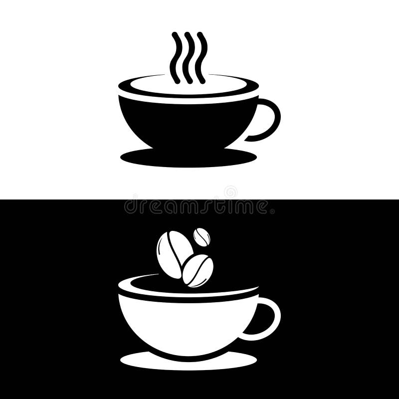 Coffee cup logo icon set stock vector. Illustration of icon - 229878660