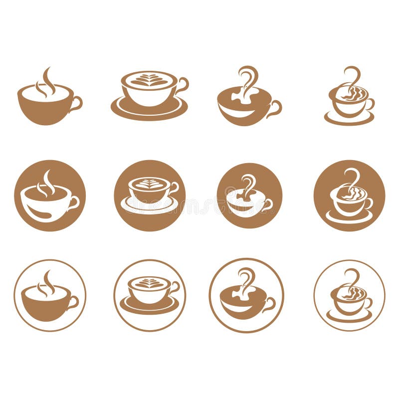 Coffee Cup Logo Template Vector Icon Illustration Design Stock Vector ...