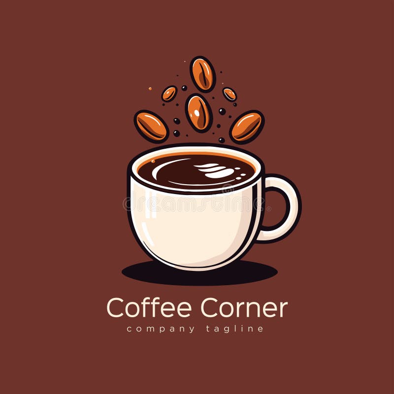 Coffee Cup Logo Template. Vector Illustration of a Cup of Coffee Stock ...