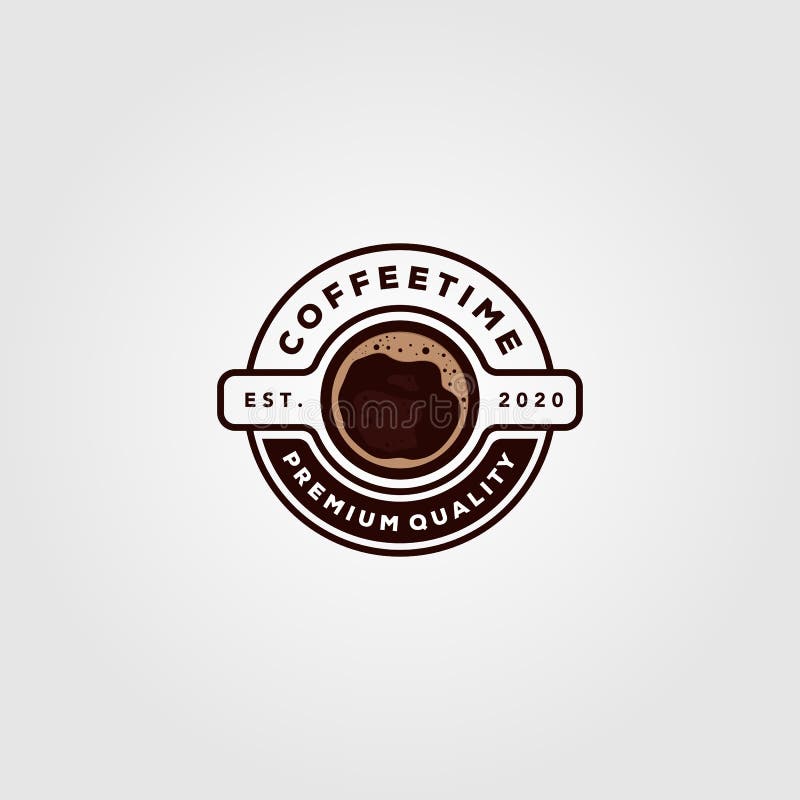 Coffee Cup Vector Logo Design Template. Vector Coffee Shop Labels Stock ...