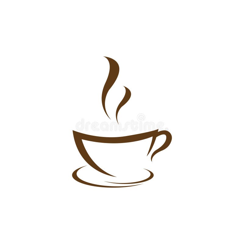 Coffee Cup Logo Vector Icon Illustration Design Stock Vector ...